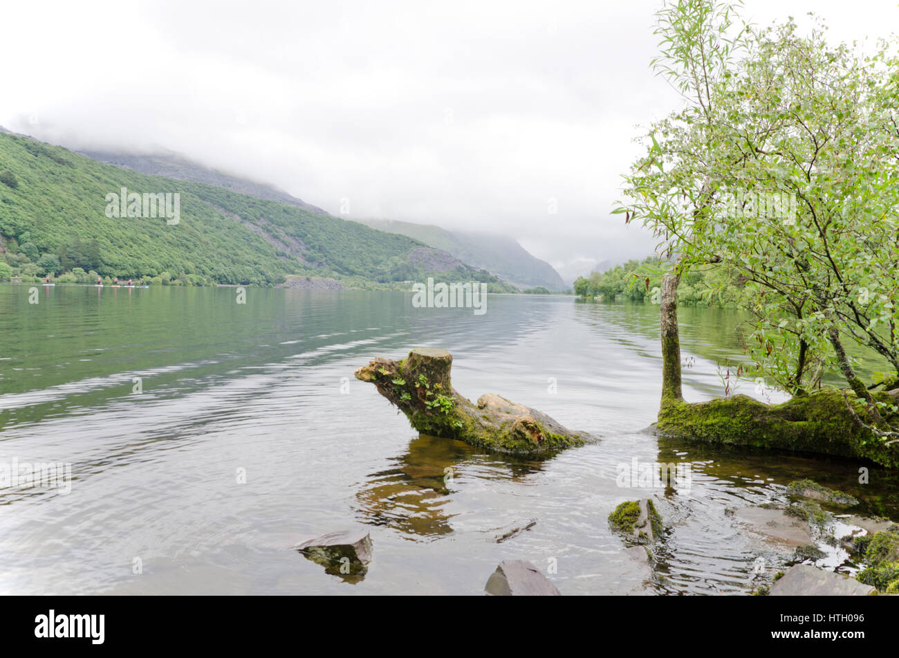 The Lagoons, Llanberis, North Wales Stock Photo - Alamy