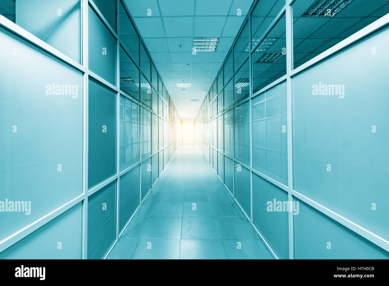 View of the corridor inside the office building Stock Photo - Alamy