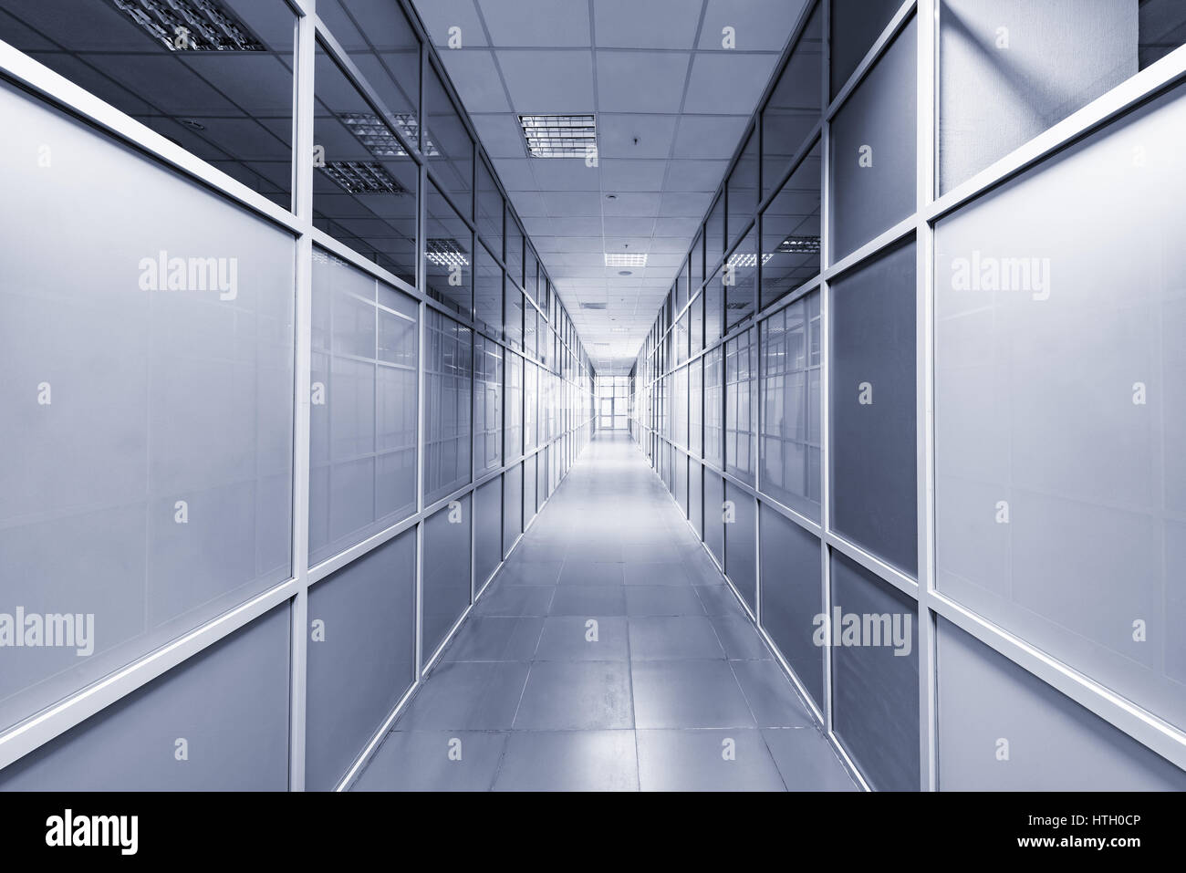 View of the corridor inside the office building Stock Photo - Alamy