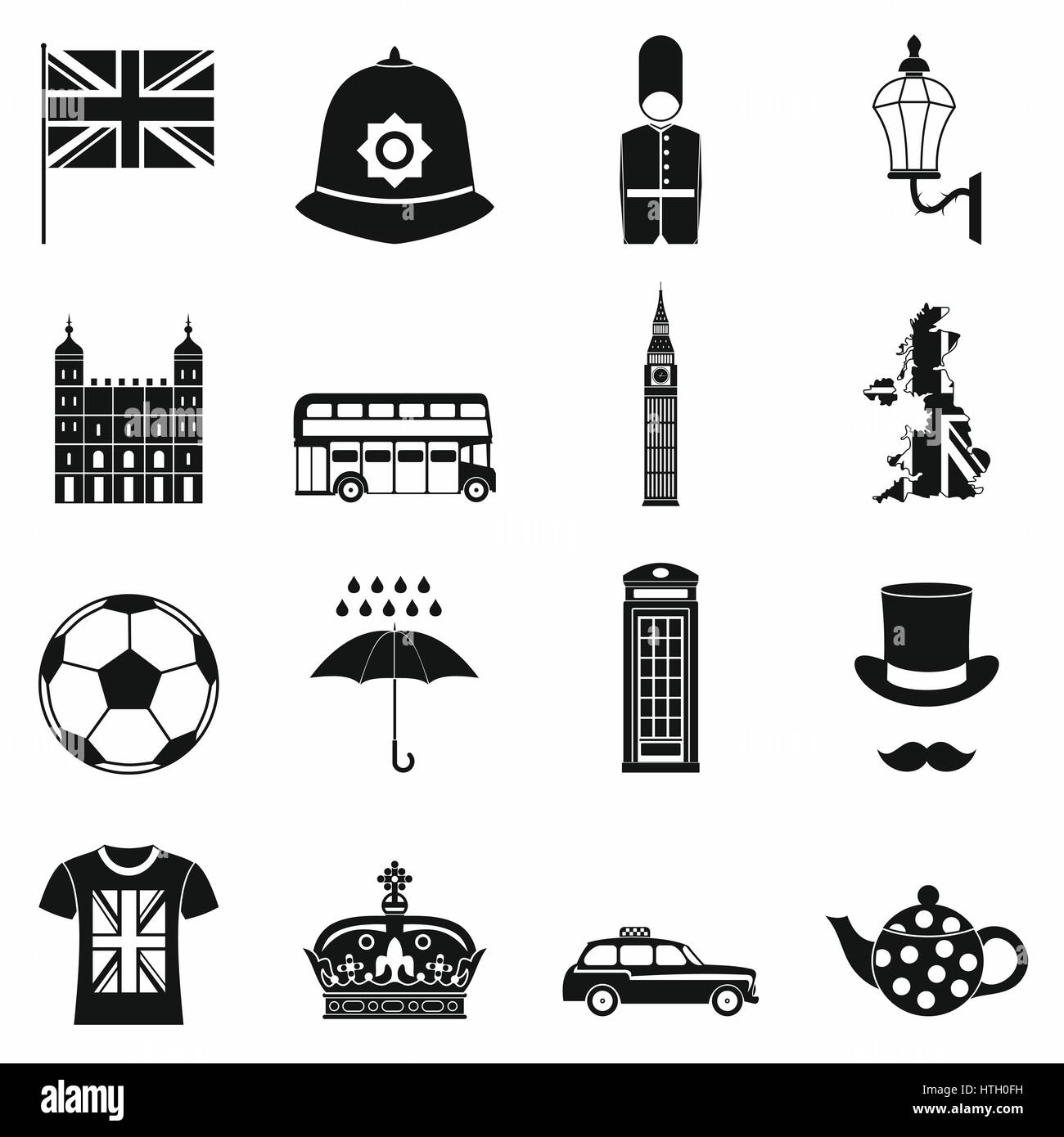 British Symbols And Icons