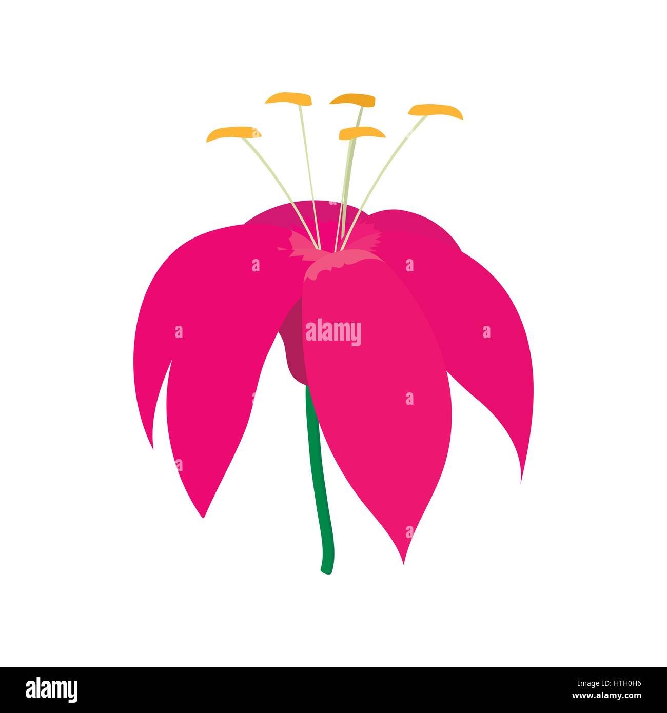 Pink flower icon, cartoon style Stock Vector Image & Art - Alamy