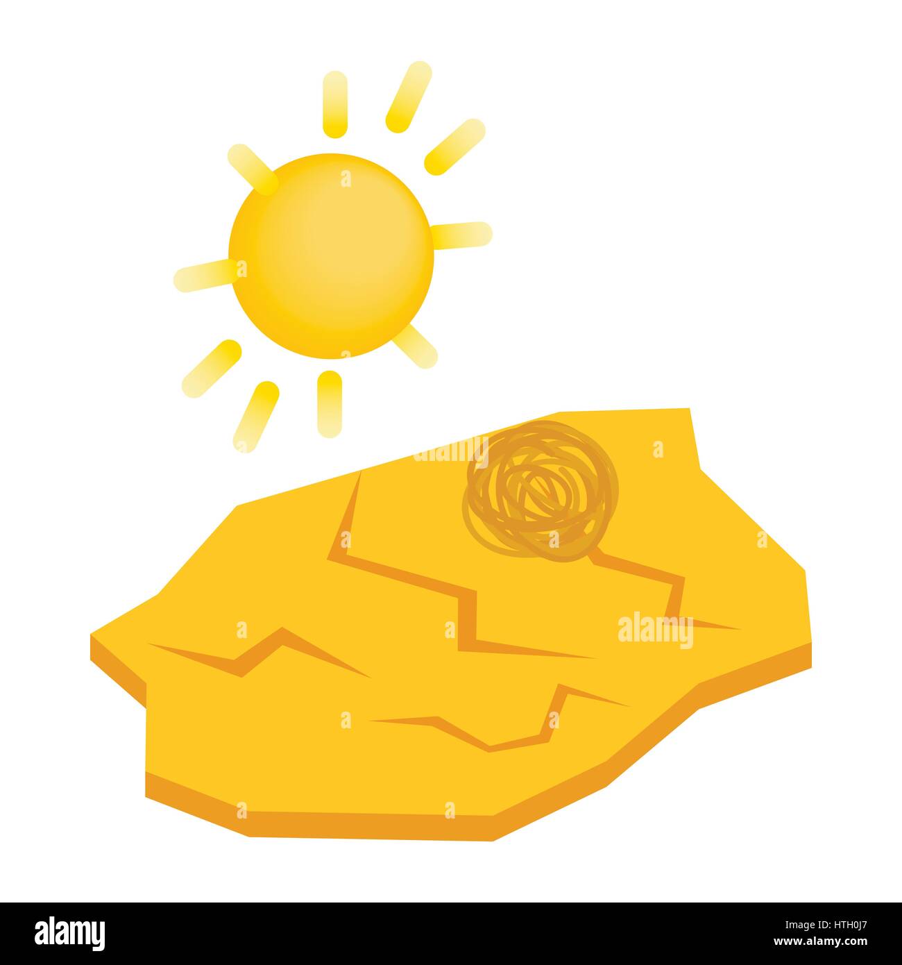 Cracked dry landscape Cut Out Stock Images & Pictures - Alamy