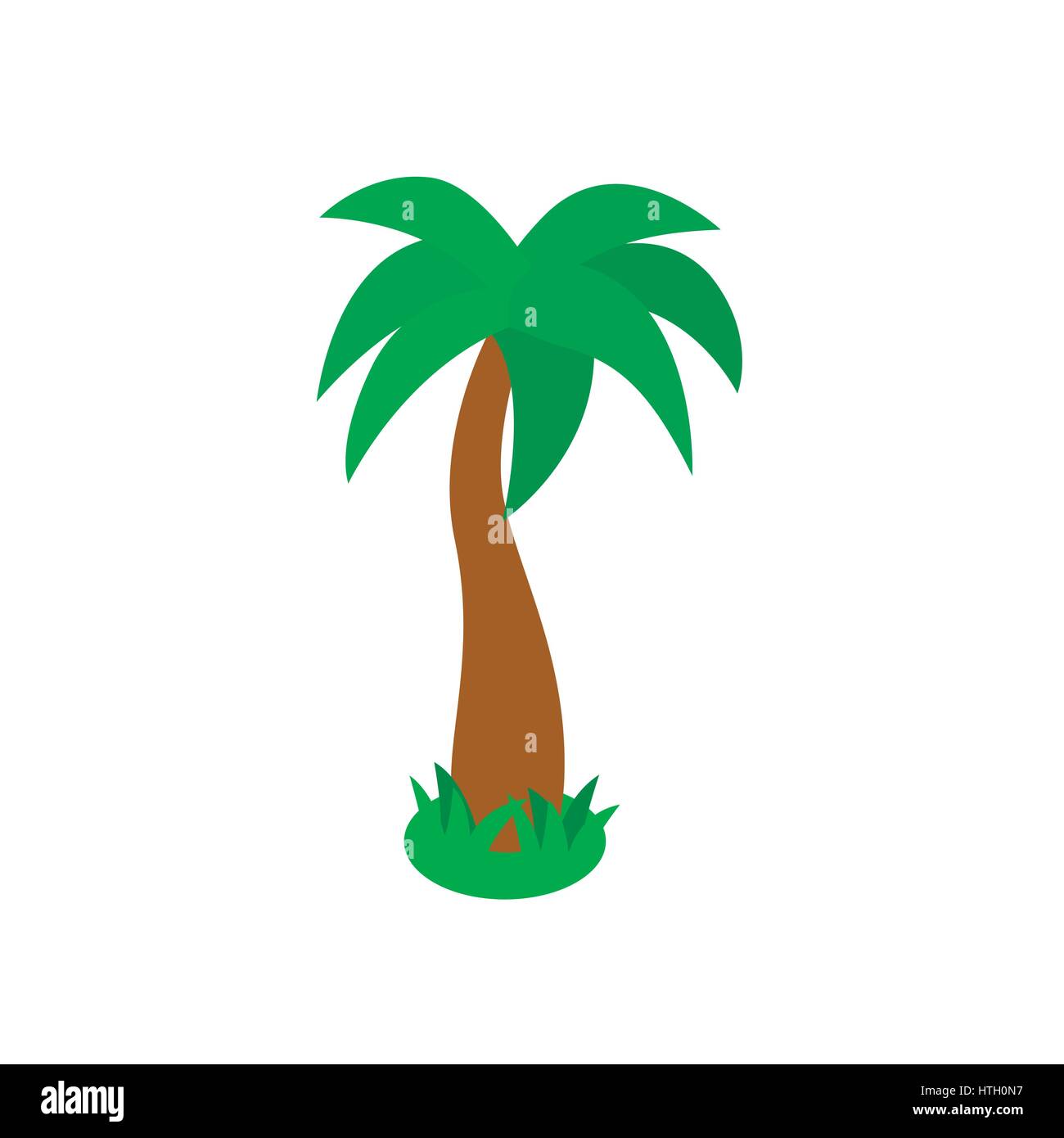 Single palm tree hawaii Stock Vector Images - Alamy