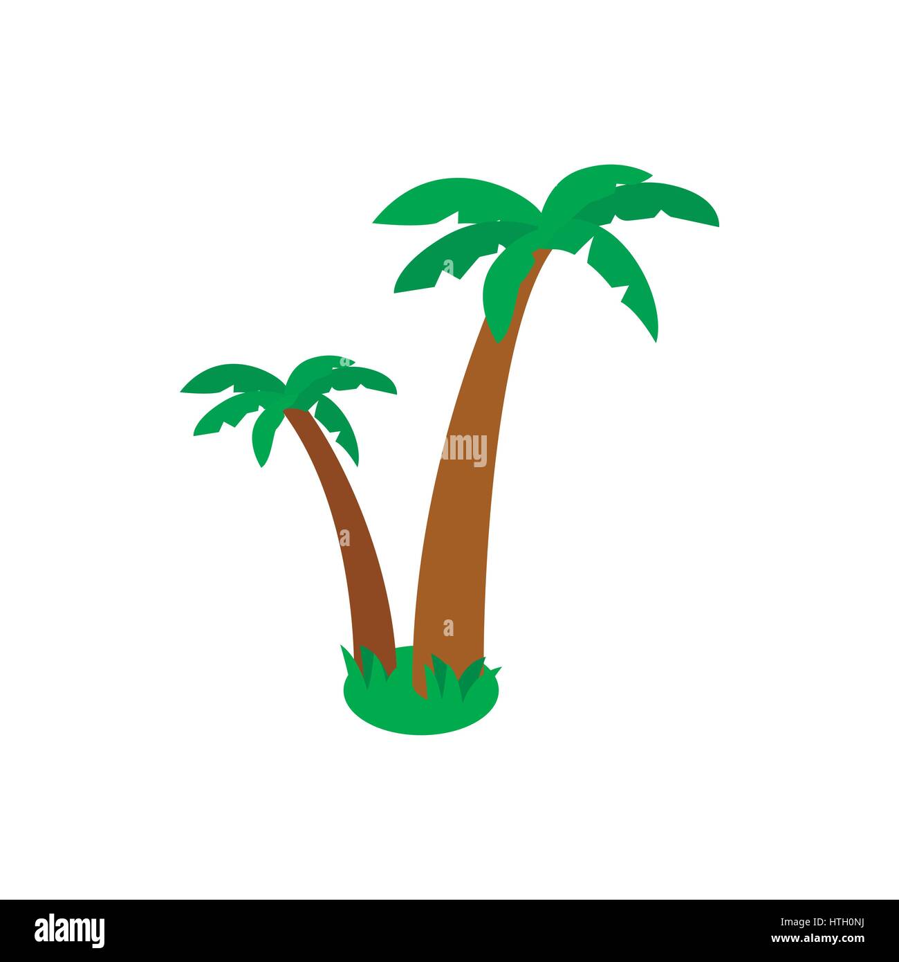 3d landscape palm trees Stock Vector Images - Alamy