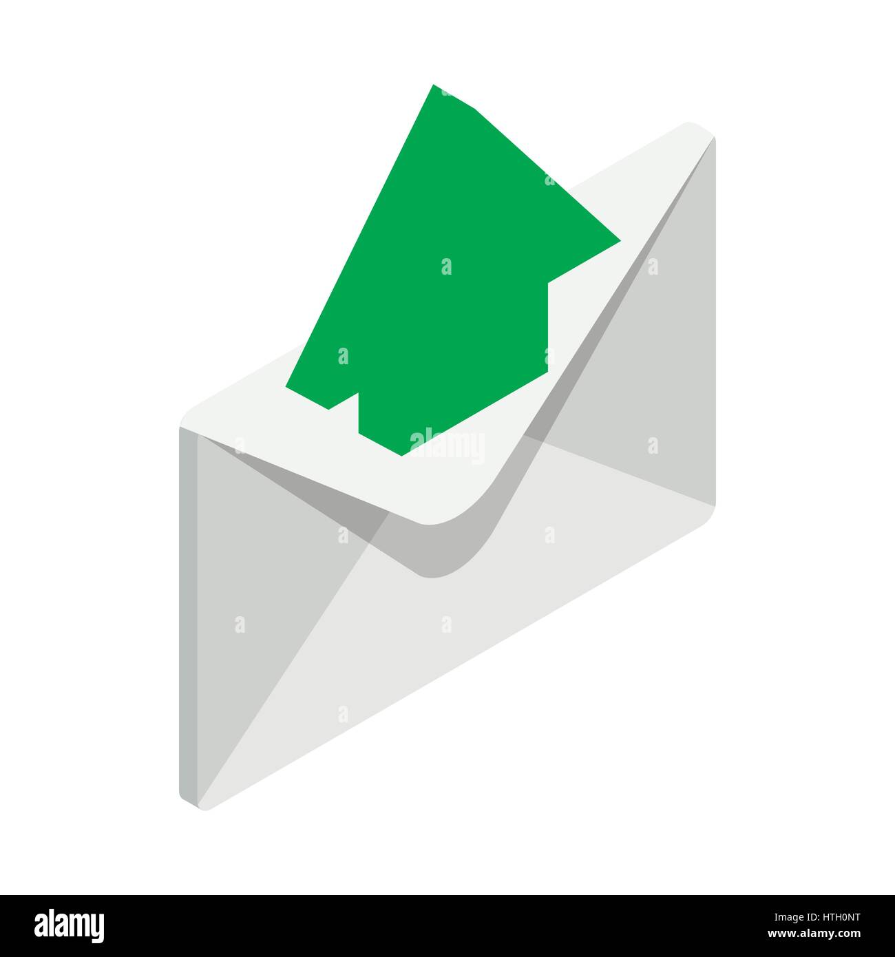Sending email icon, isometric 3d style Stock Vector Image & Art - Alamy