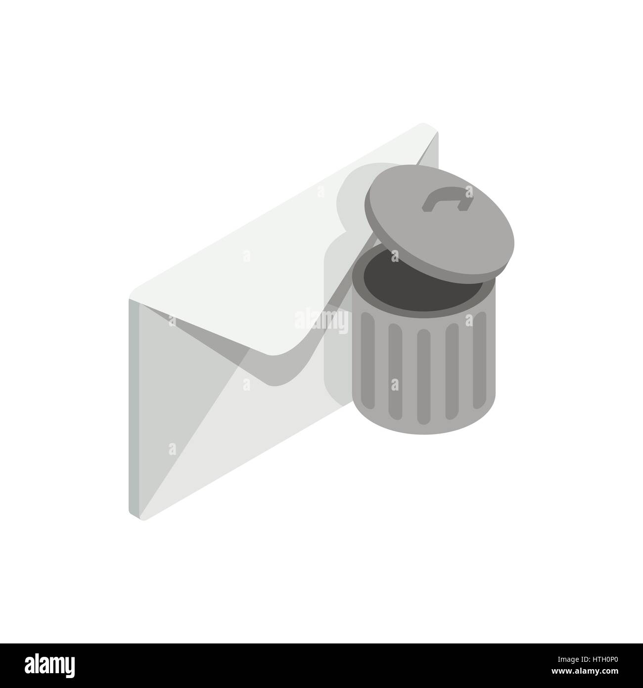 Delete message icon, isometric 3d style Stock Vector Image & Art - Alamy