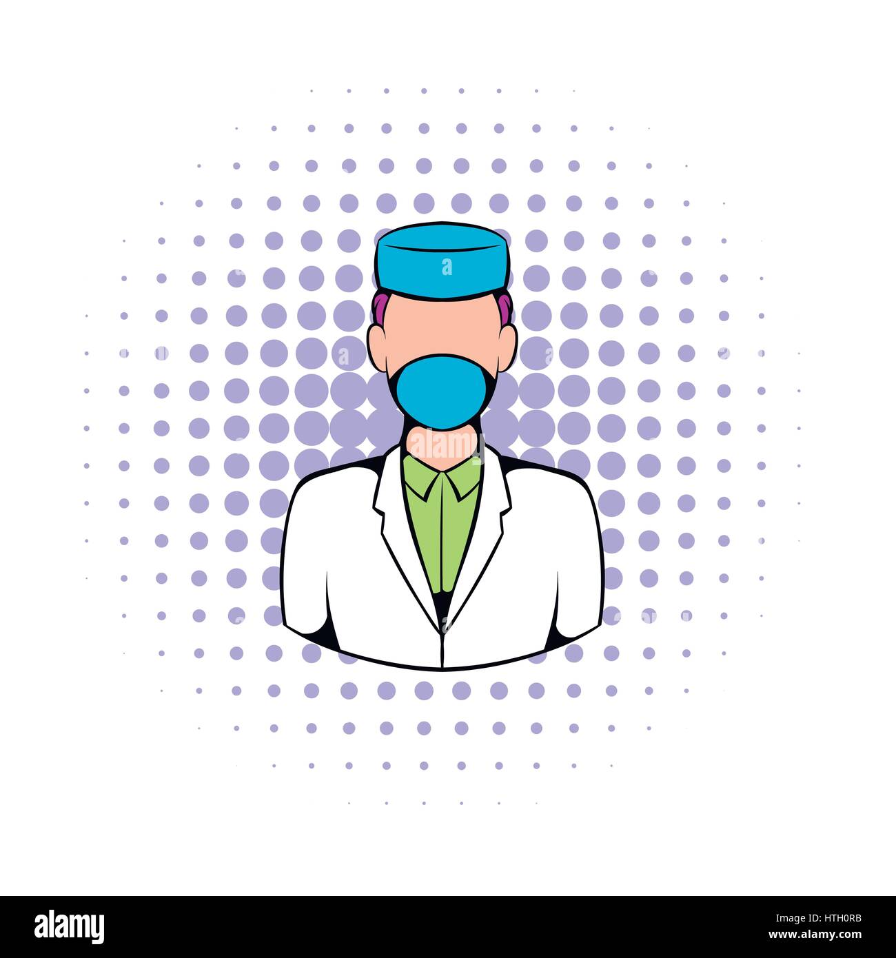 Doctor icon, comics style Stock Vector Image & Art - Alamy