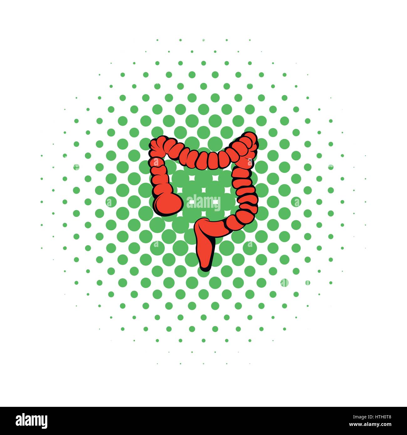 Human colon icon, comics style Stock Vector Image & Art - Alamy