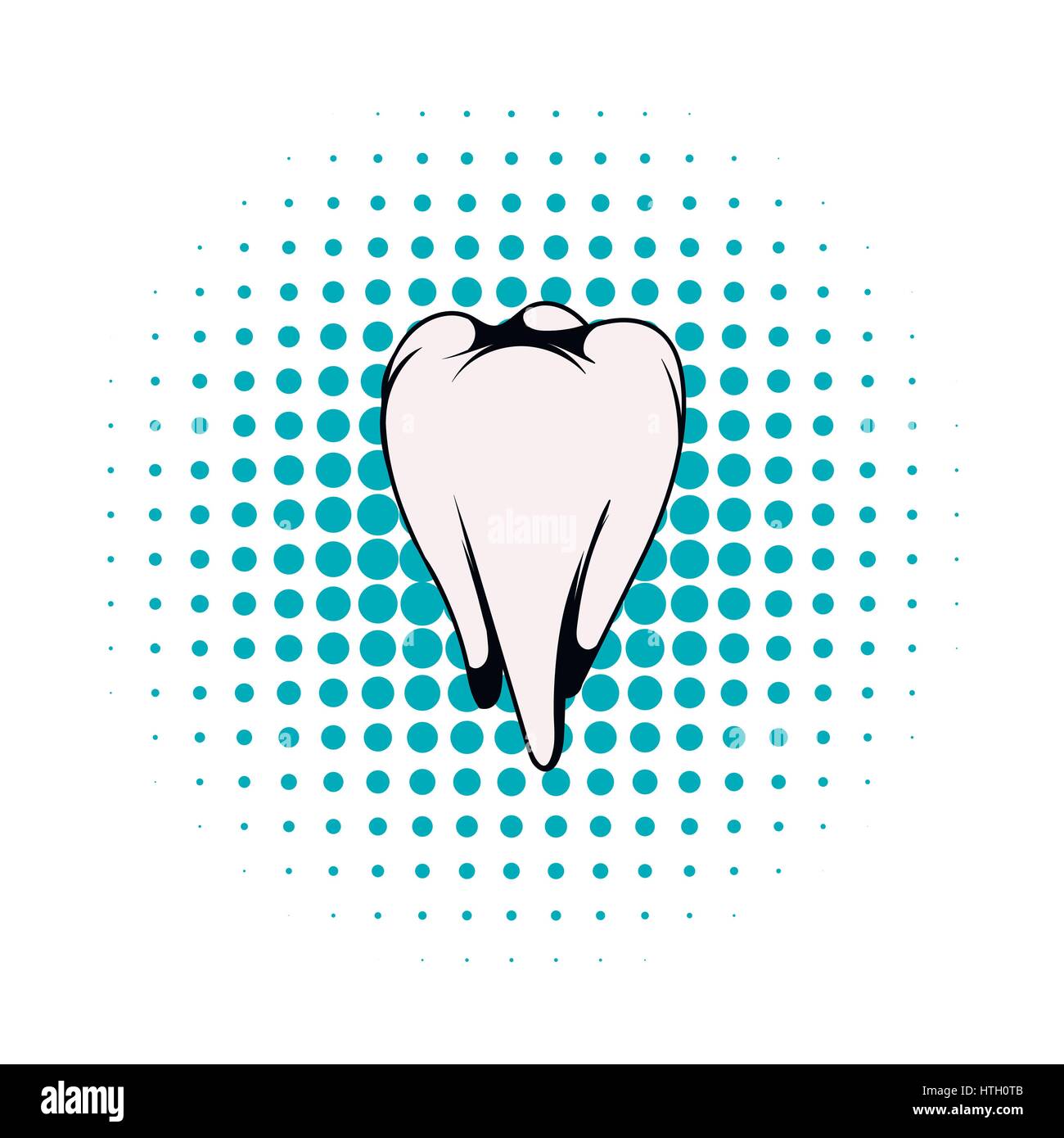 White tooth icon, comics style Stock Vector Image & Art - Alamy