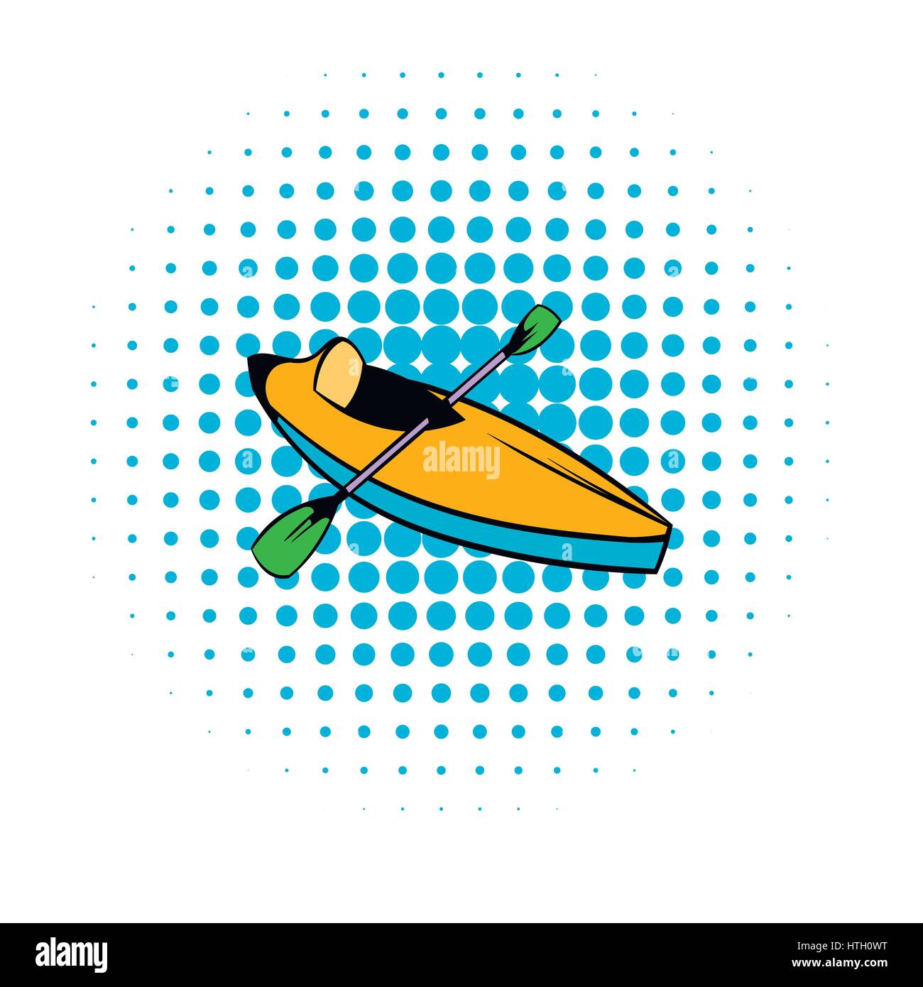 Kayak paddle water trip Cut Out Stock Images & Pictures - Alamy