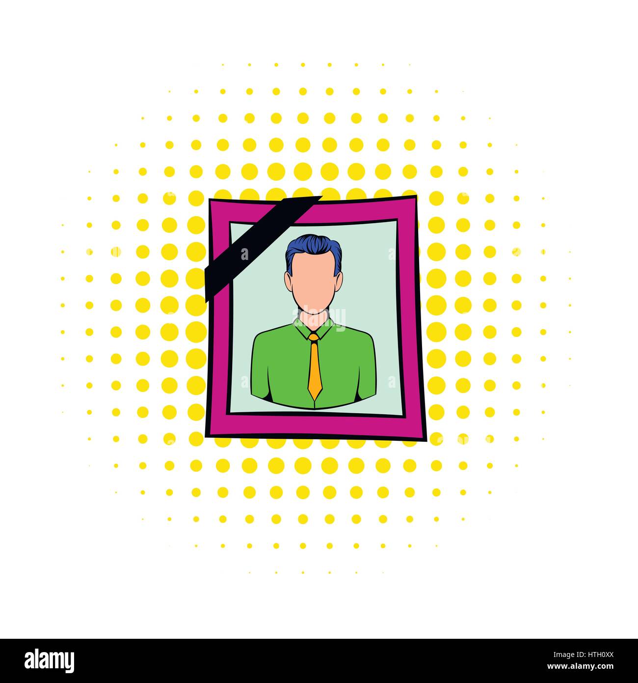 Photo of deceased icon, comics style Stock Vector Image & Art - Alamy