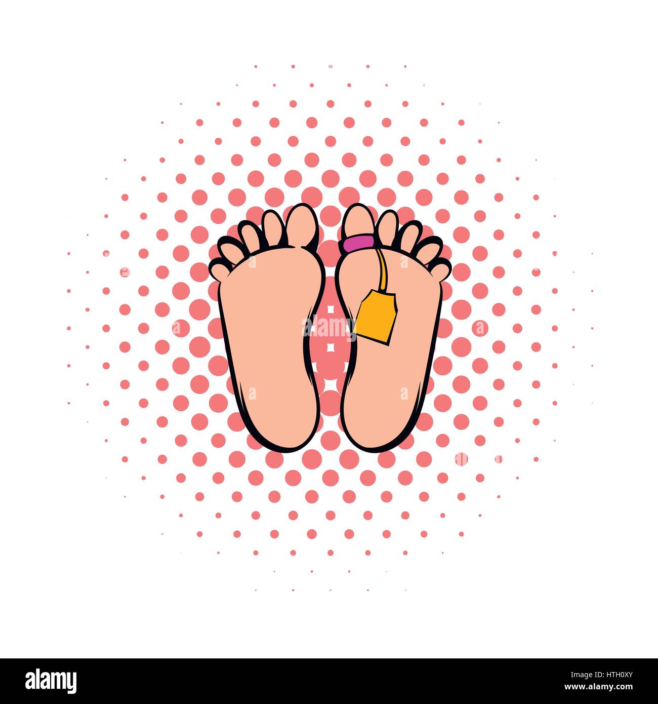 Body toe tag Stock Vector Images - Alamy