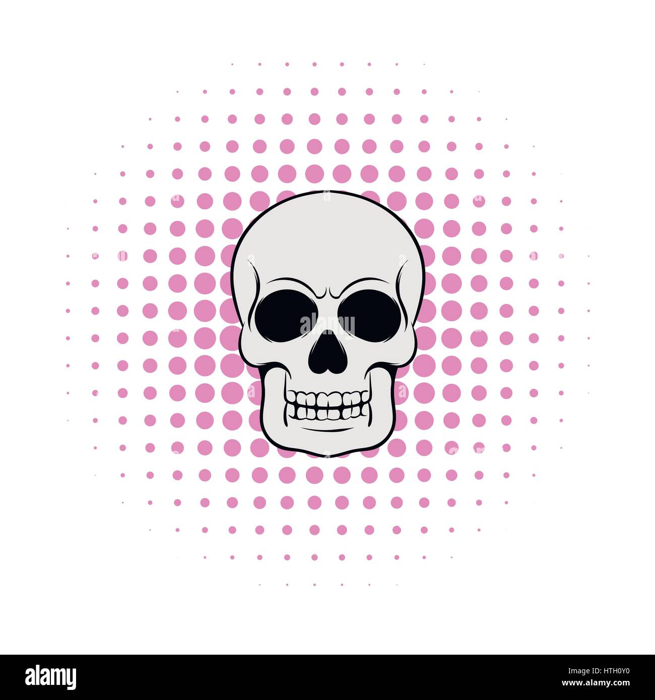 Skull icon, comics style Stock Vector Image & Art - Alamy