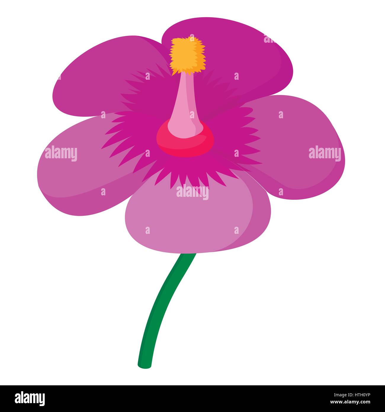 Purple flower icon, cartoon style Stock Vector Image & Art - Alamy