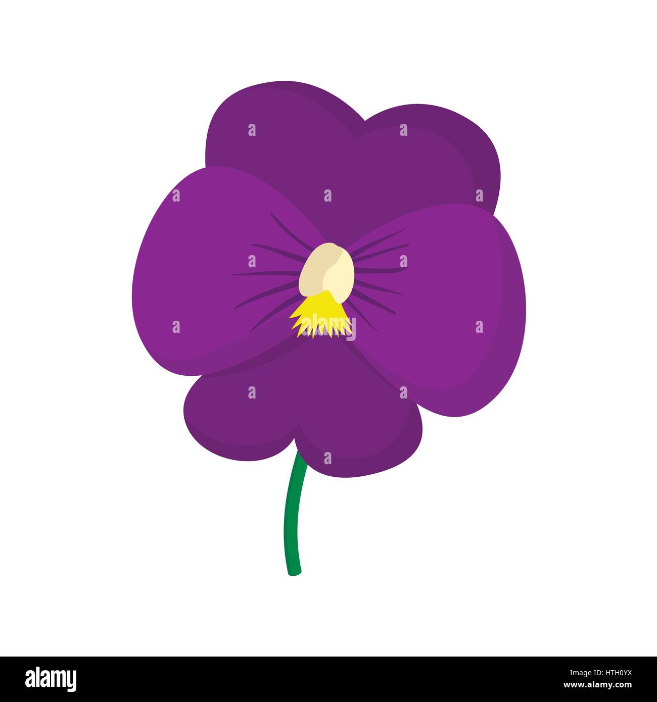 Violet icon, cartoon style Stock Vector Image & Art - Alamy