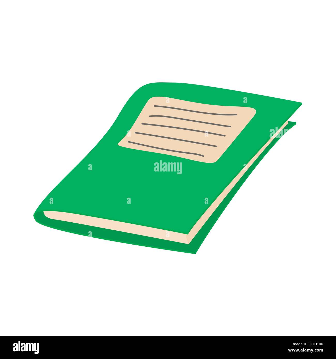 Green school notebook icon, cartoon style Stock Vector Image & Art - Alamy