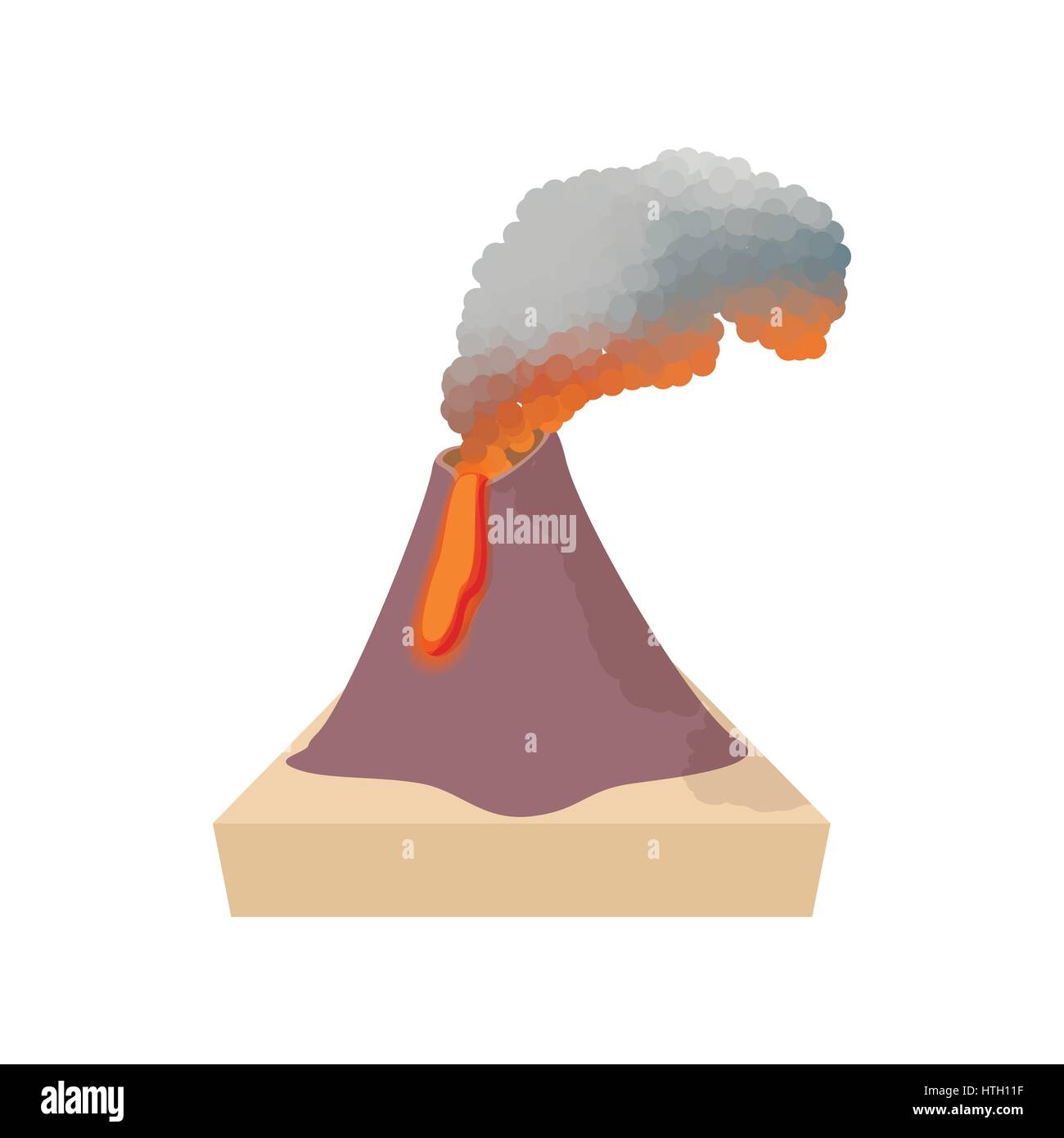 Volcano Eruption Cut Out Stock Images & Pictures - Alamy