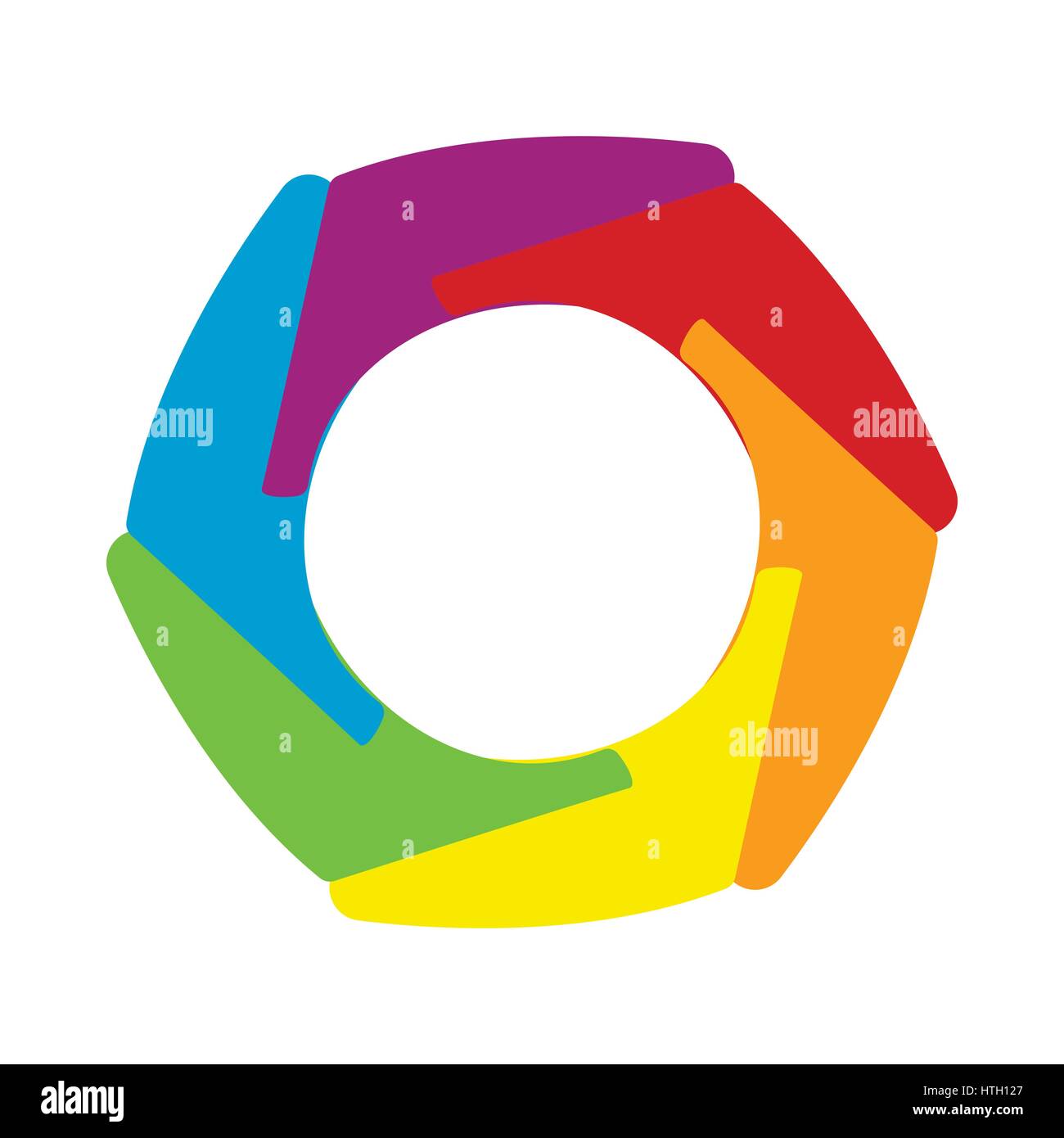 Multicolored abstract circle icon, cartoon style Stock Vector Image ...