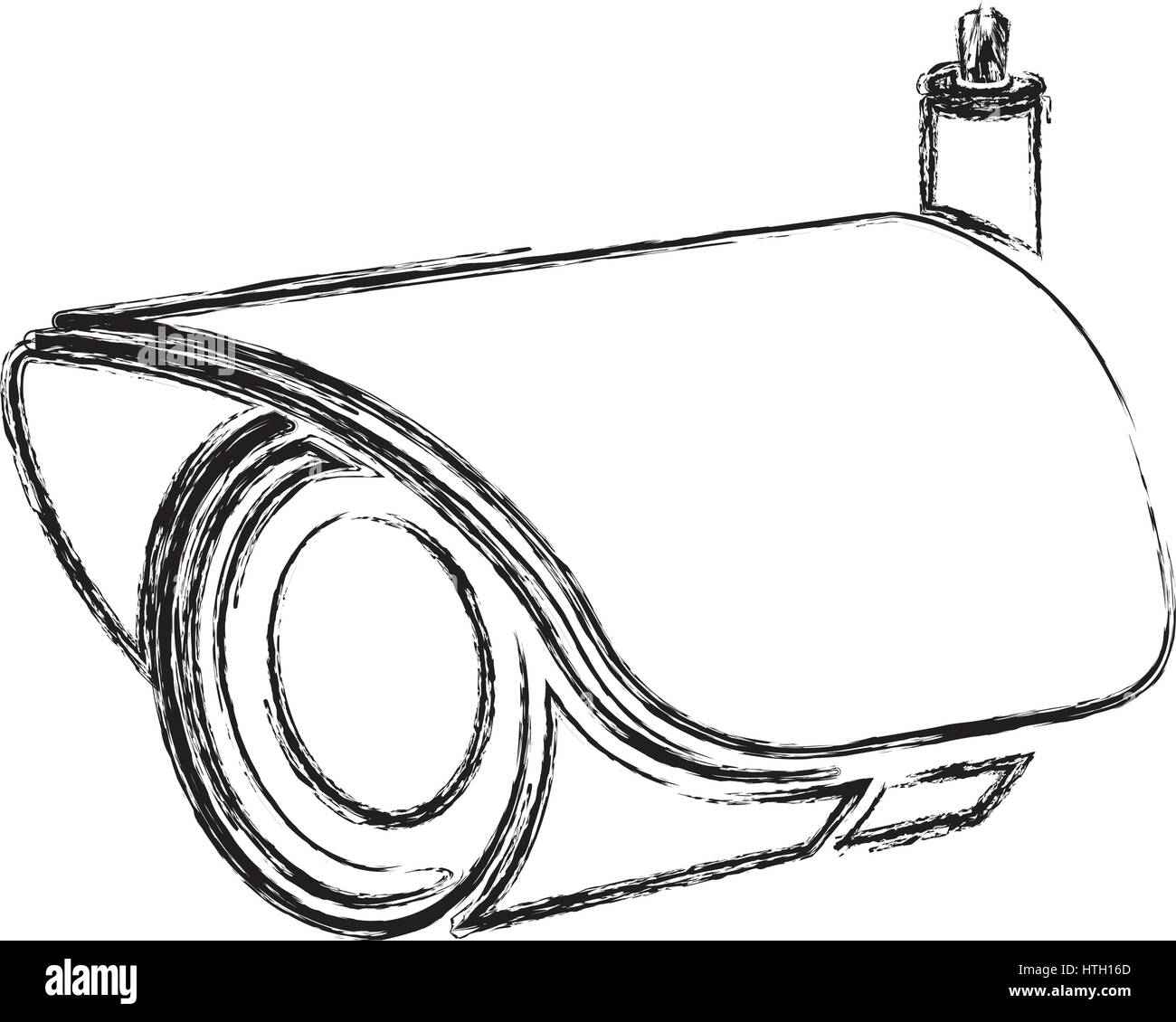 Surveillance camera vector sketch hi-res stock photography and images ...