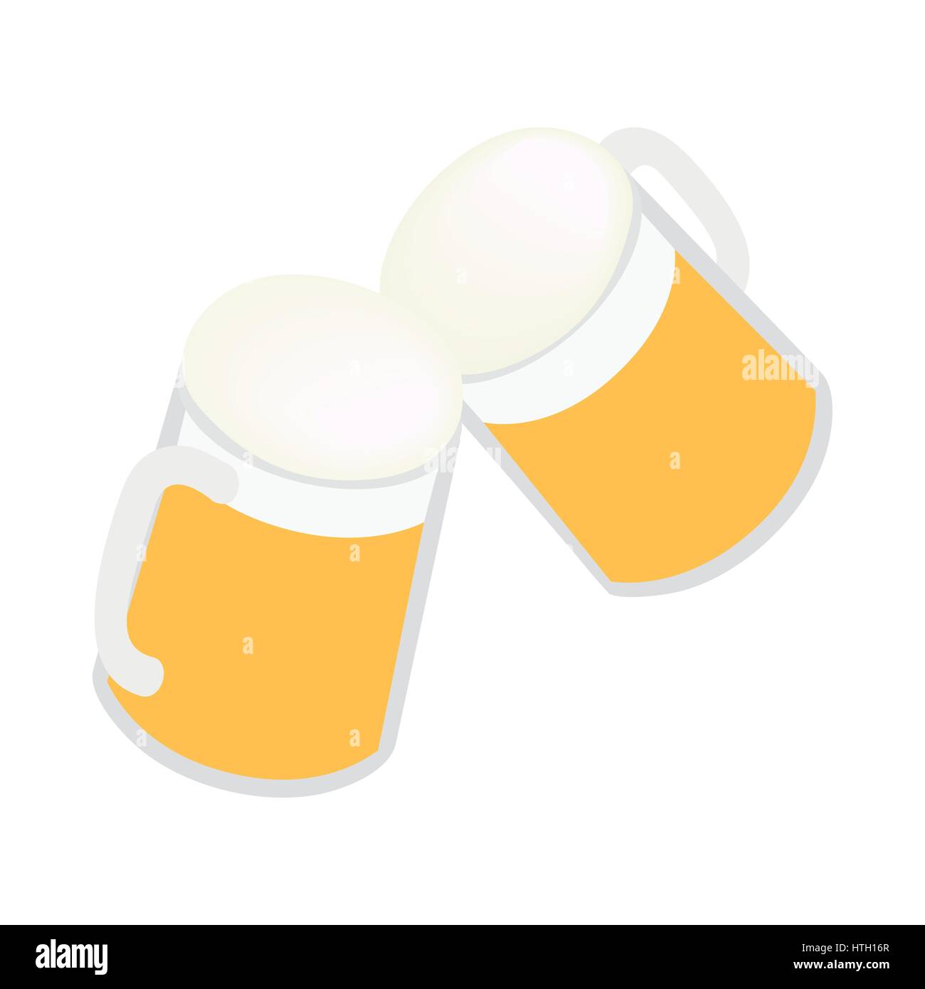 Two mugs isolated Stock Vector Images - Alamy
