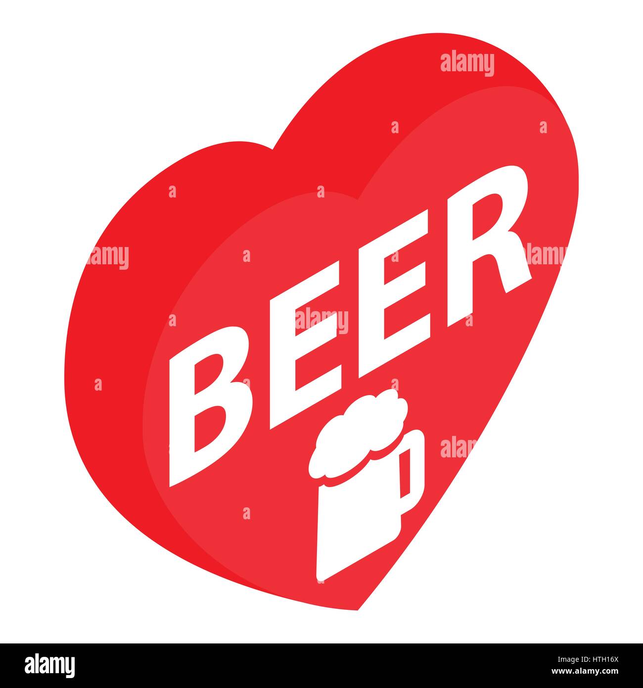 Red heart text beer hi-res stock photography and images - Alamy