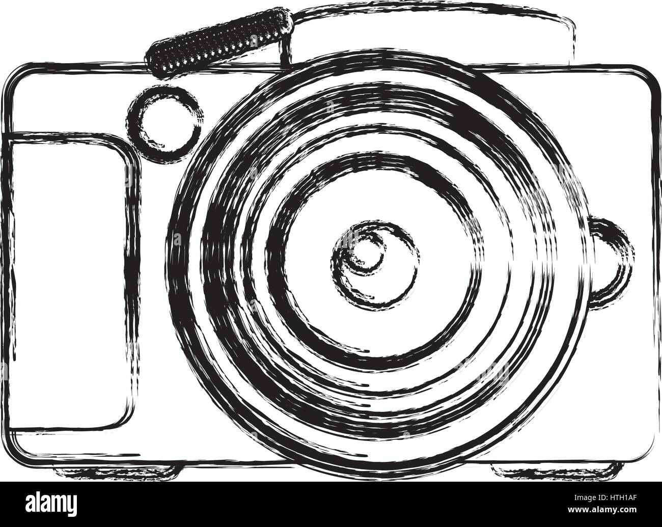monochrome sketch of analog photo camera Stock Vector Image & Art - Alamy