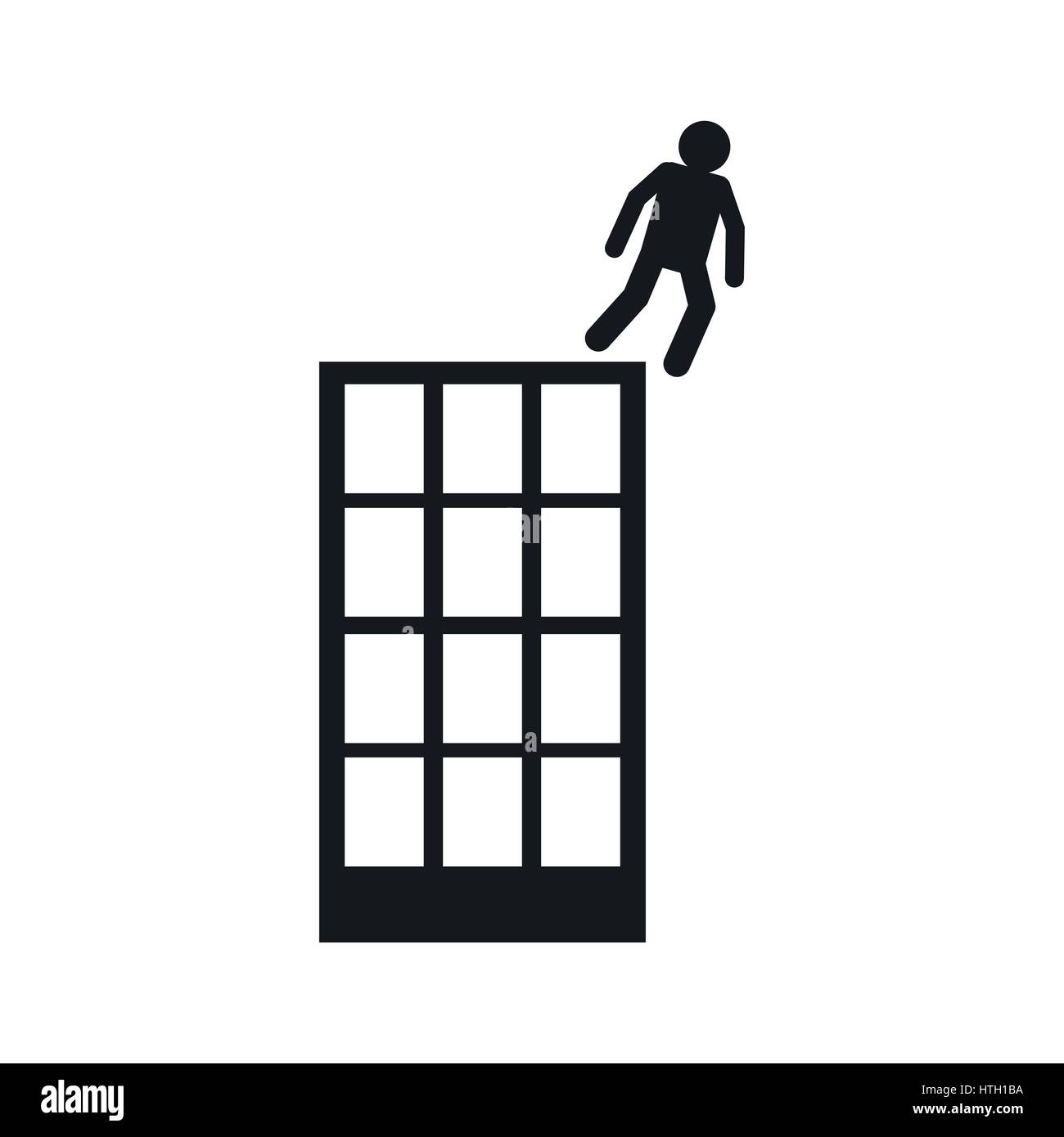 Person falling building Stock Vector Images - Alamy