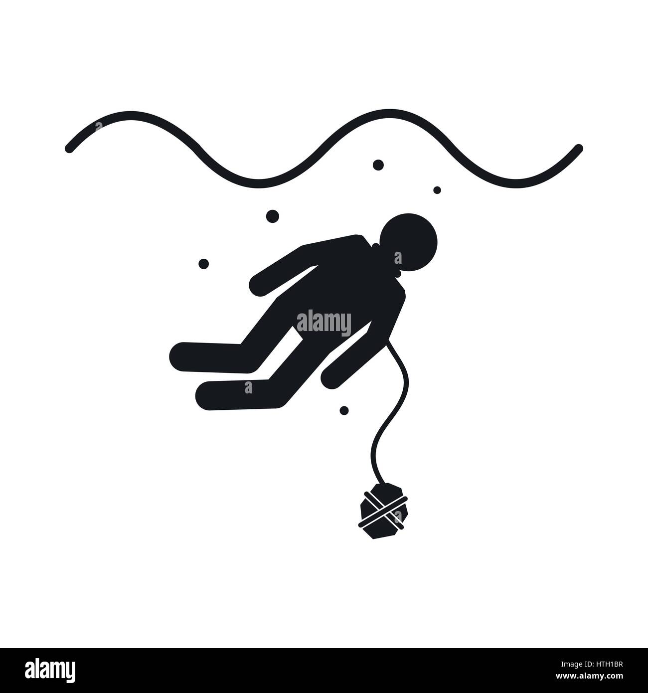 Man drowning symbol hi-res stock photography and images - Alamy