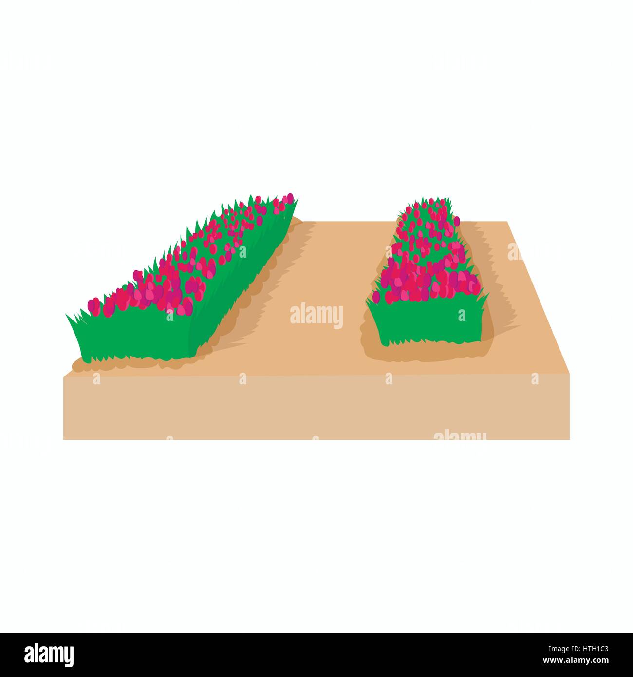 Tulip field tulips in Stock Vector Images - Alamy