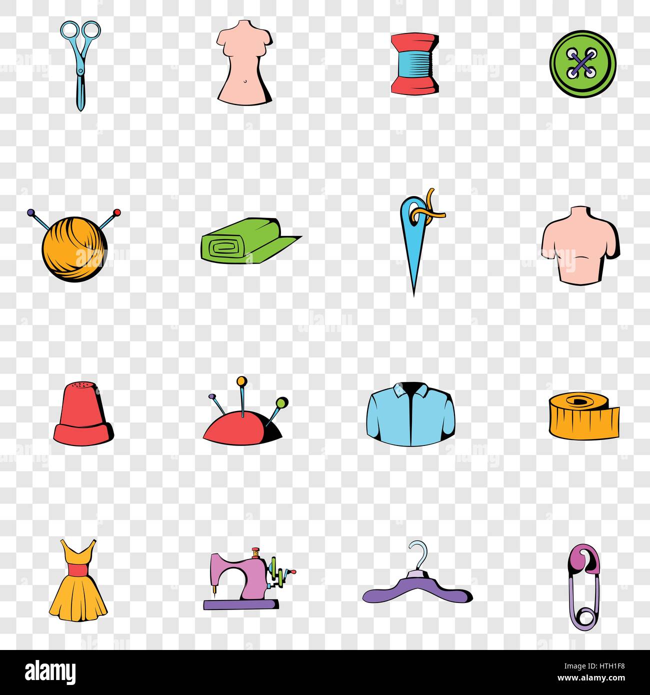 Tailor set icons Stock Vector Image & Art - Alamy
