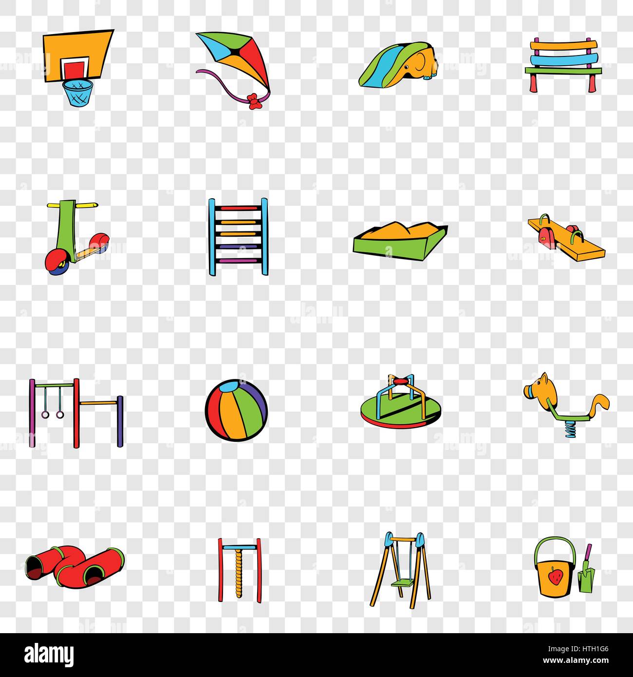 Playground equipment swing rocking horse hi-res stock photography and ...