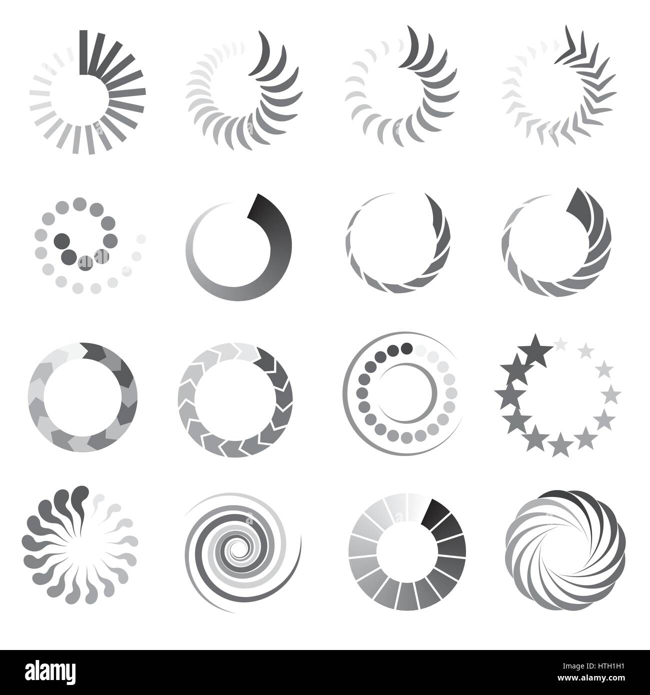 Loading icons set, simple style Stock Vector Image & Art - Alamy