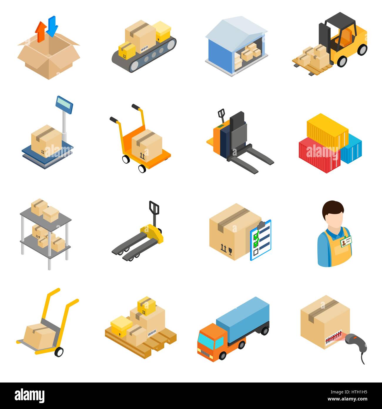 Business Carton Commerce Container Industry Storehouse Stock Vector Images - Alamy