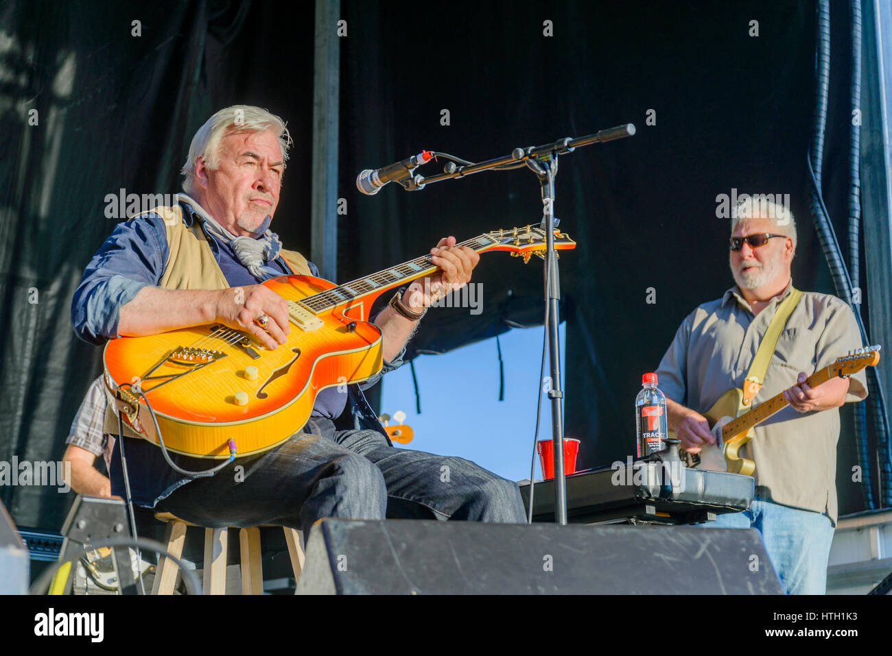 Jim Byrnes blues singer guitarist performance Stock Photo - Alamy