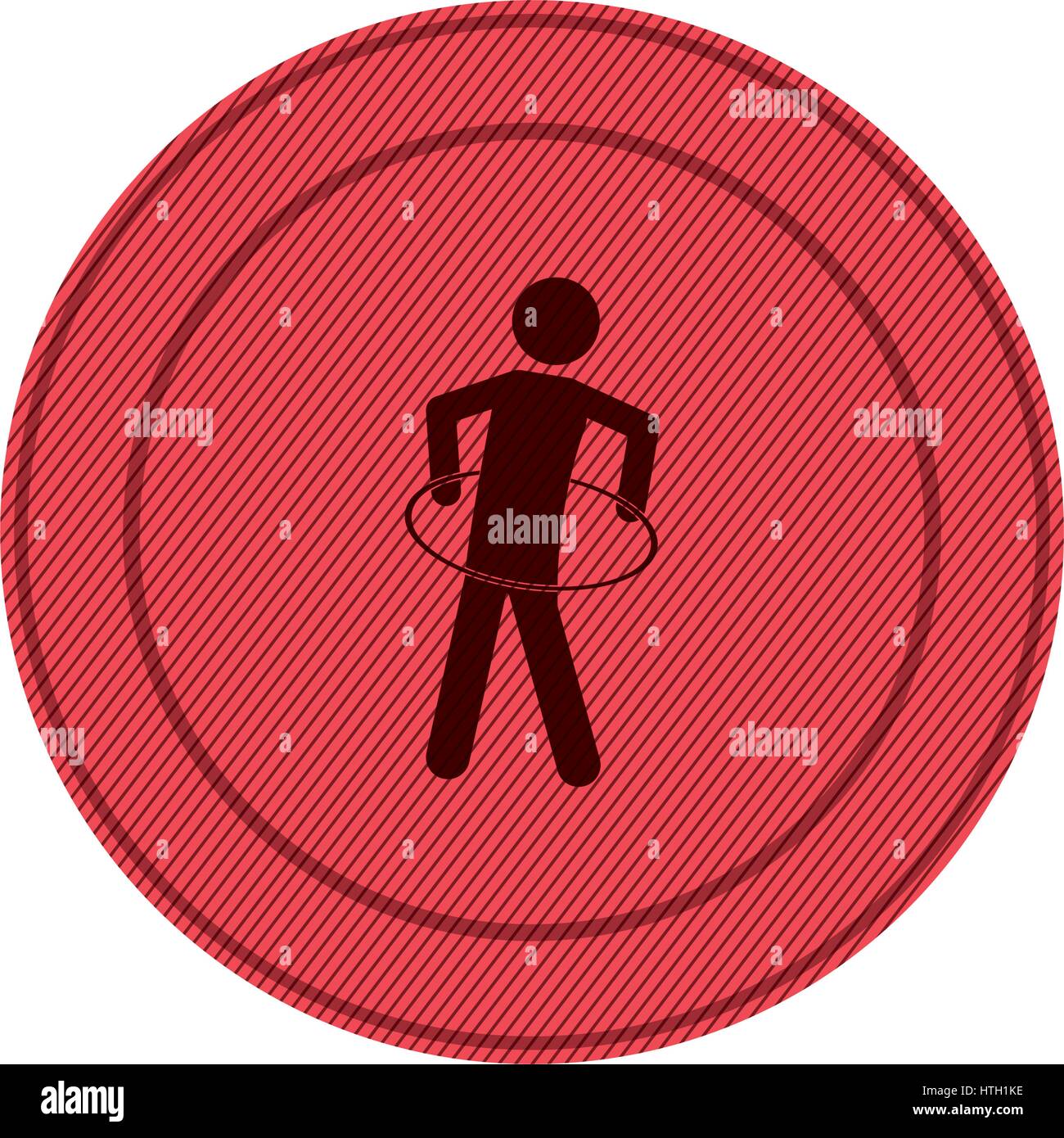 Child with hoop Stock Vector Images - Alamy