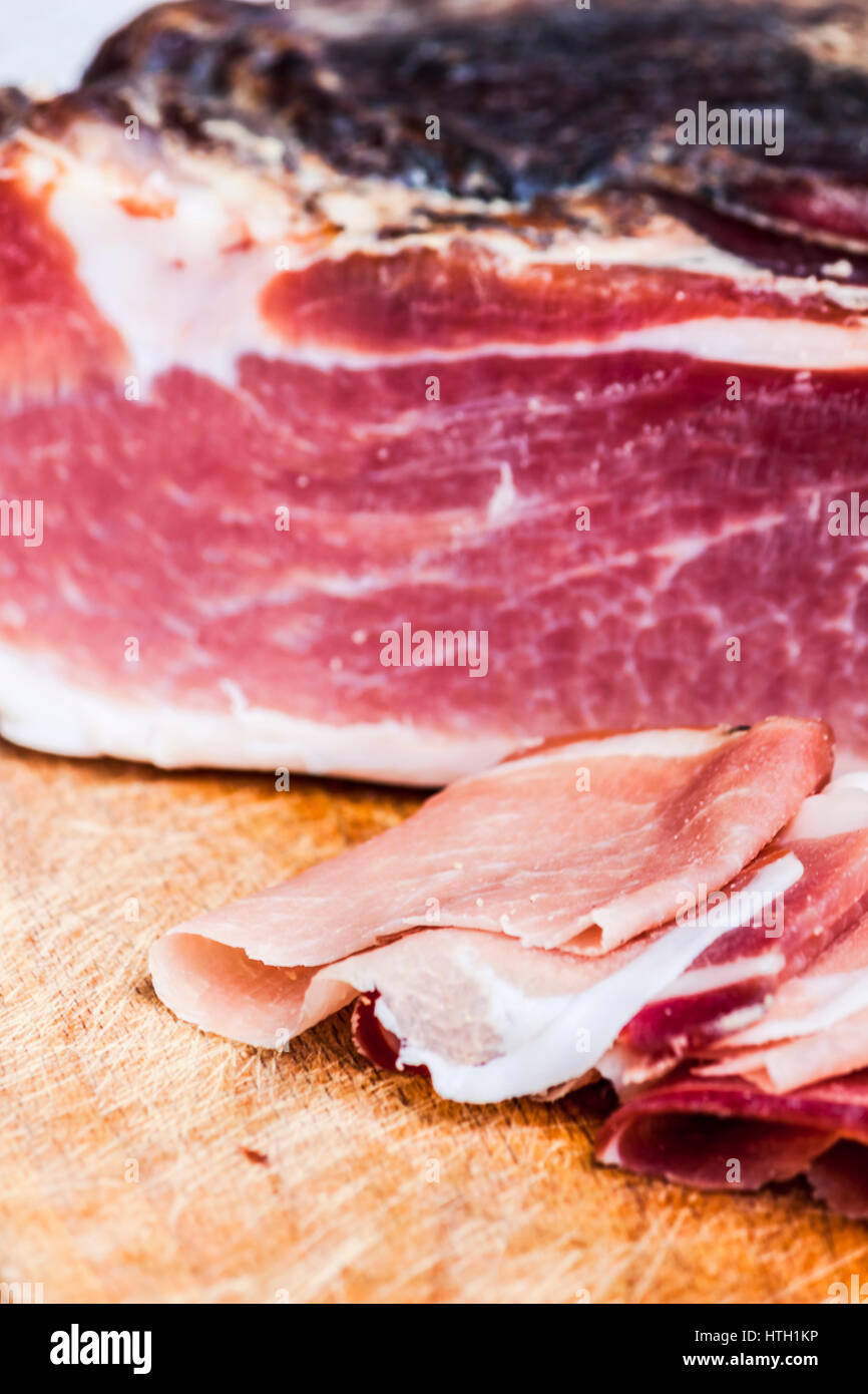 Speck slices hi-res stock photography and images - Alamy