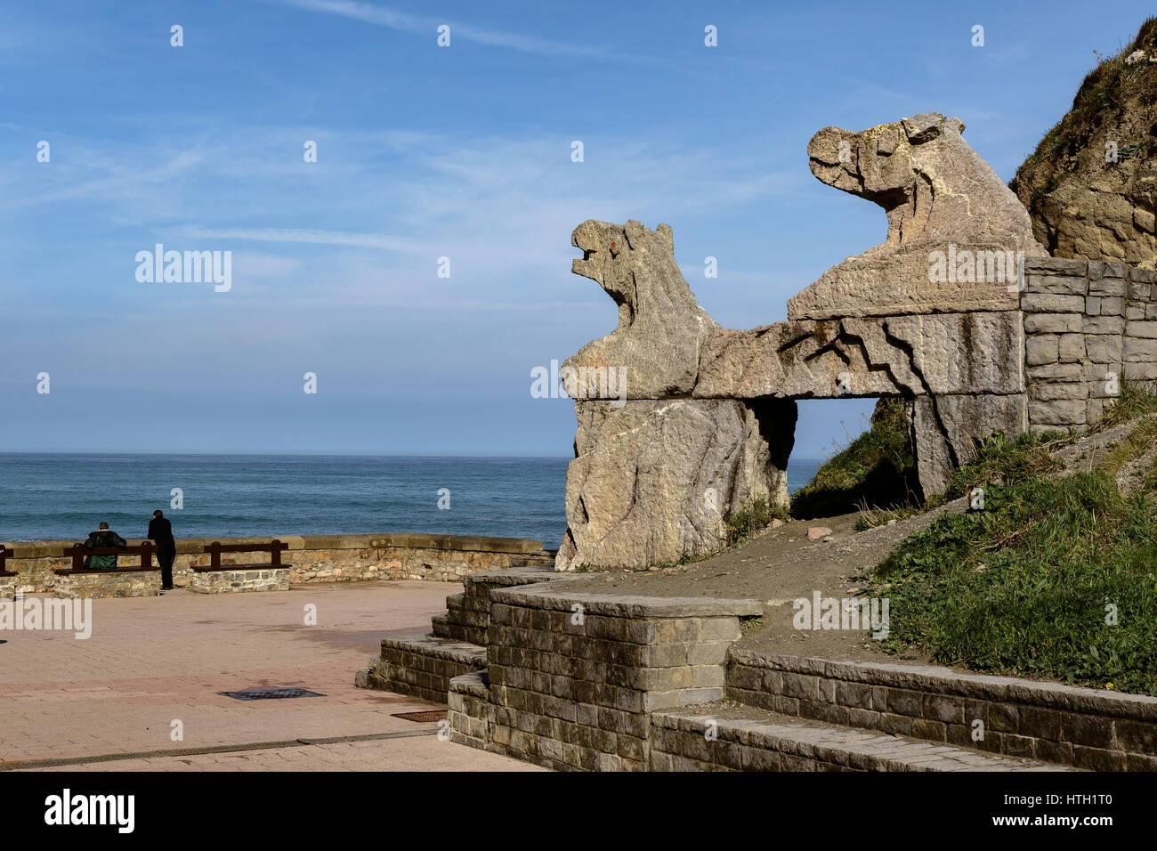 Beach and cliff famous for filming eight film Basque surnames and the ...