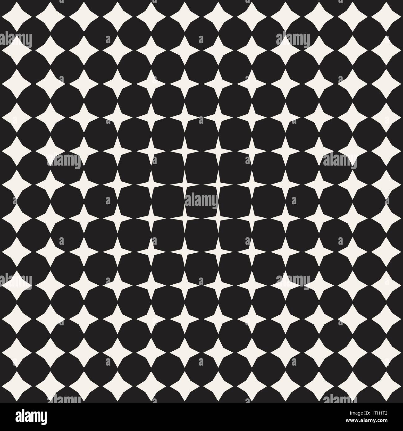 Geometric Seamless Star Shapes Pattern. Halftone Gradient Effect ...