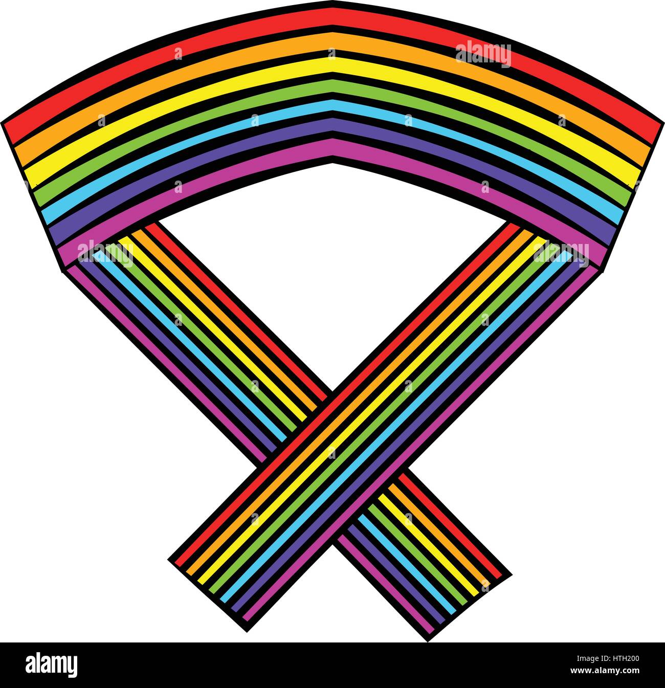Rainbow ribbon icon, icon cartoon Stock Vector Image & Art - Alamy