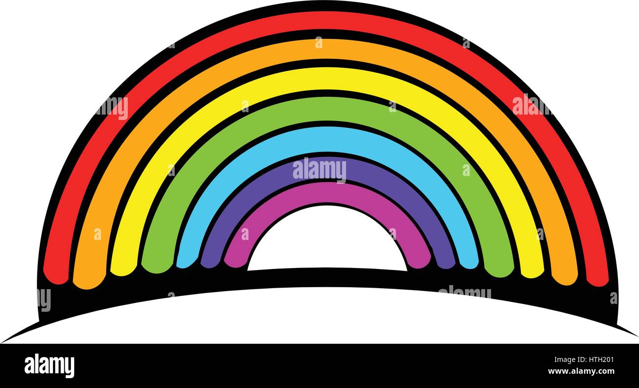 Rainbow icon, icon cartoon Stock Vector Image & Art - Alamy