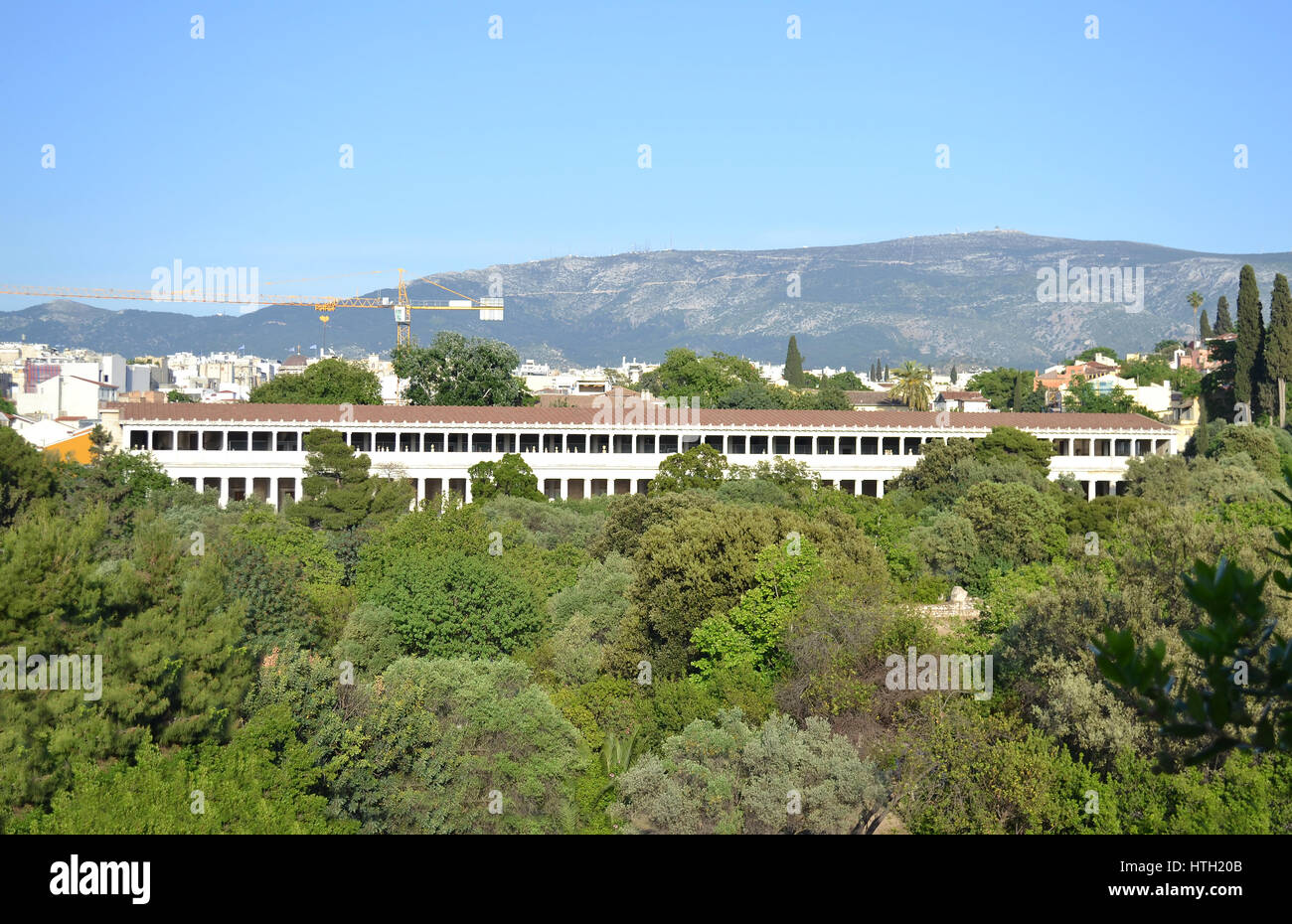 the ancient Stoa of Attalos Athens Greece Stock Photo - Alamy