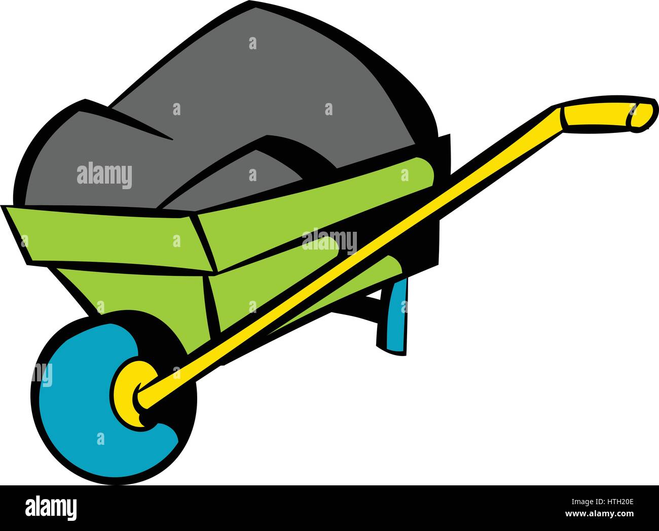 Stone wheel cart Stock Vector Images - Alamy