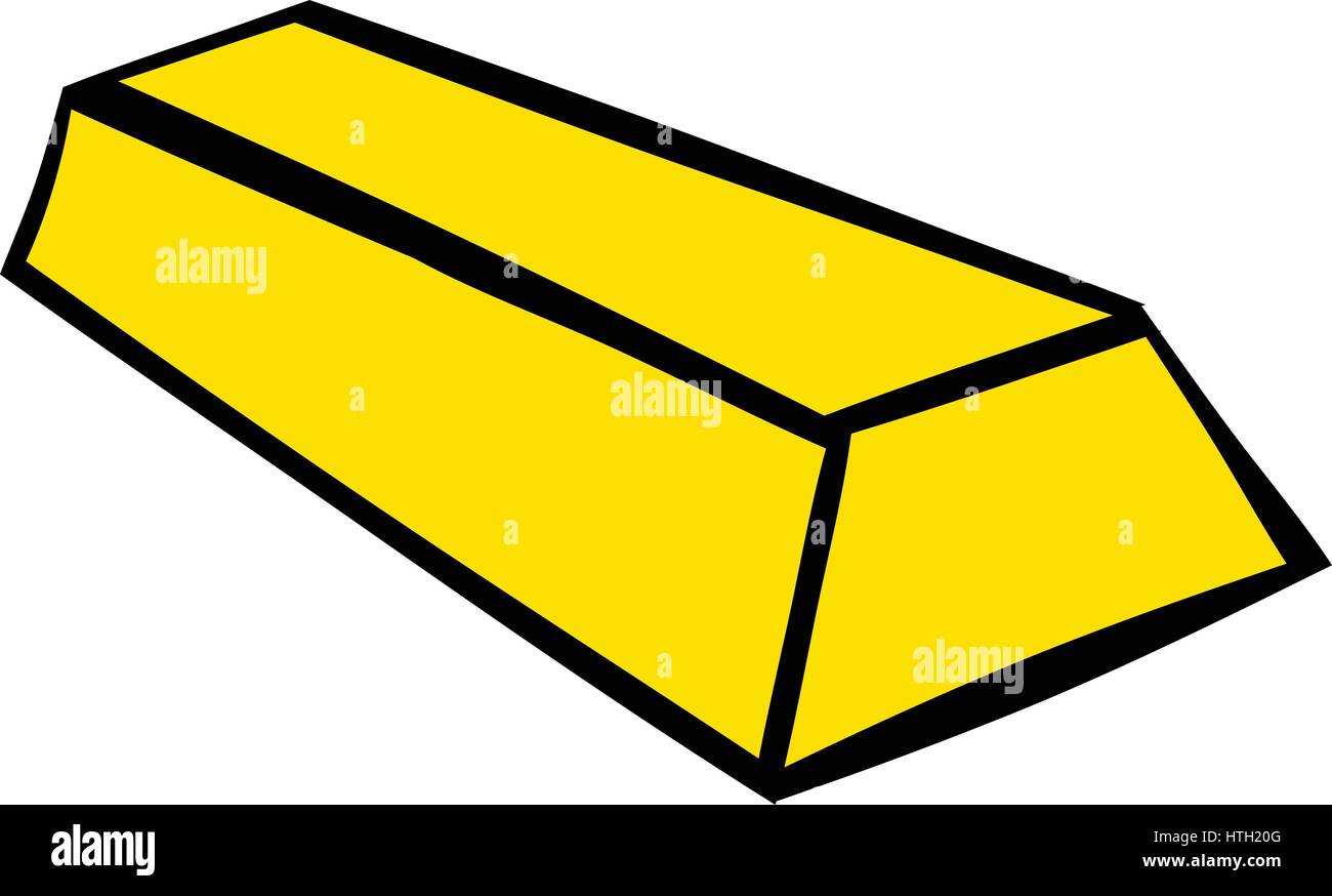 Cartoon style gold ingot hi-res stock photography and images - Alamy