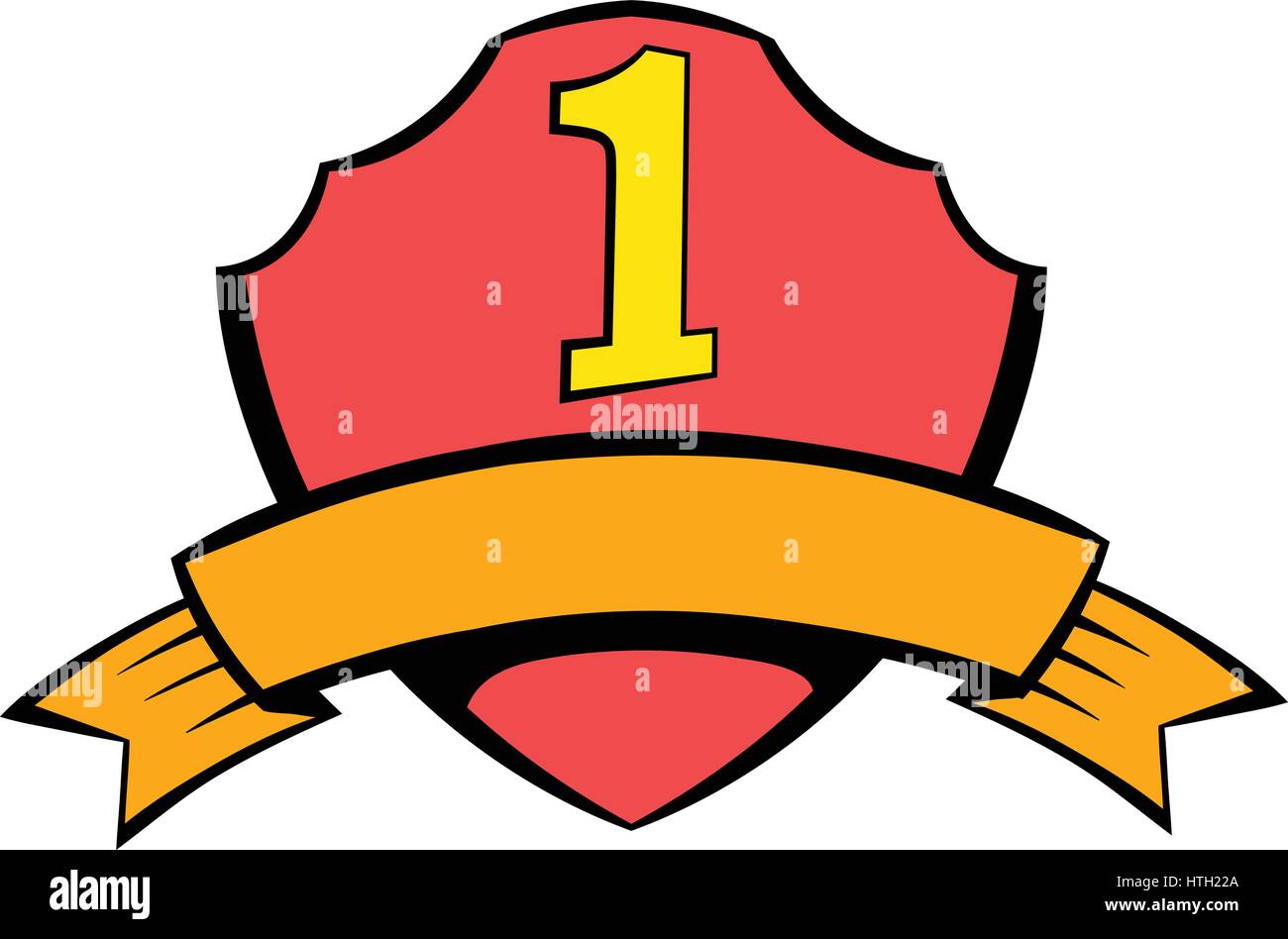 First place shield icon, icon cartoon Stock Vector Image & Art - Alamy