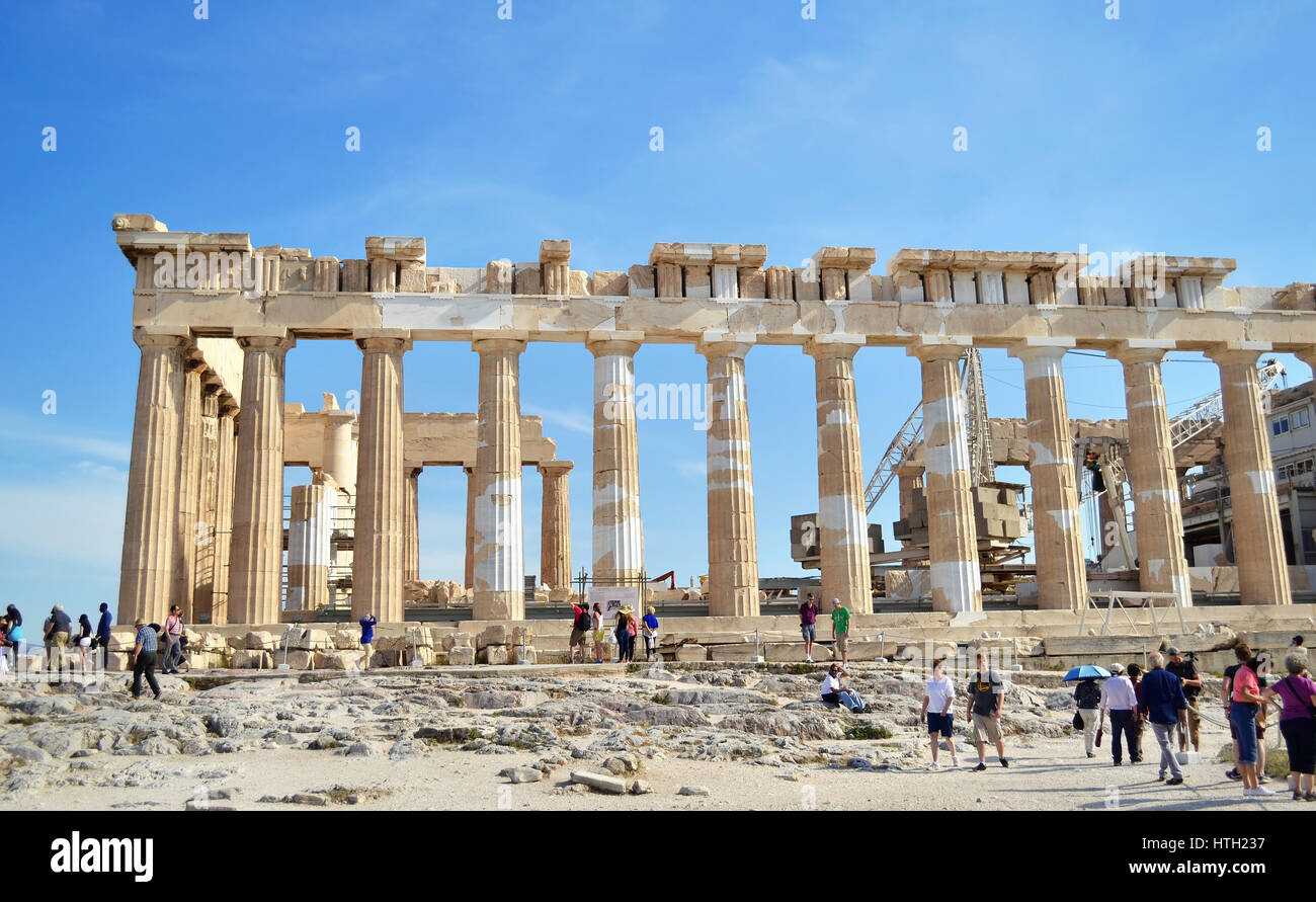 the ancient Stoa of Attalos Athens Greece Stock Photo - Alamy