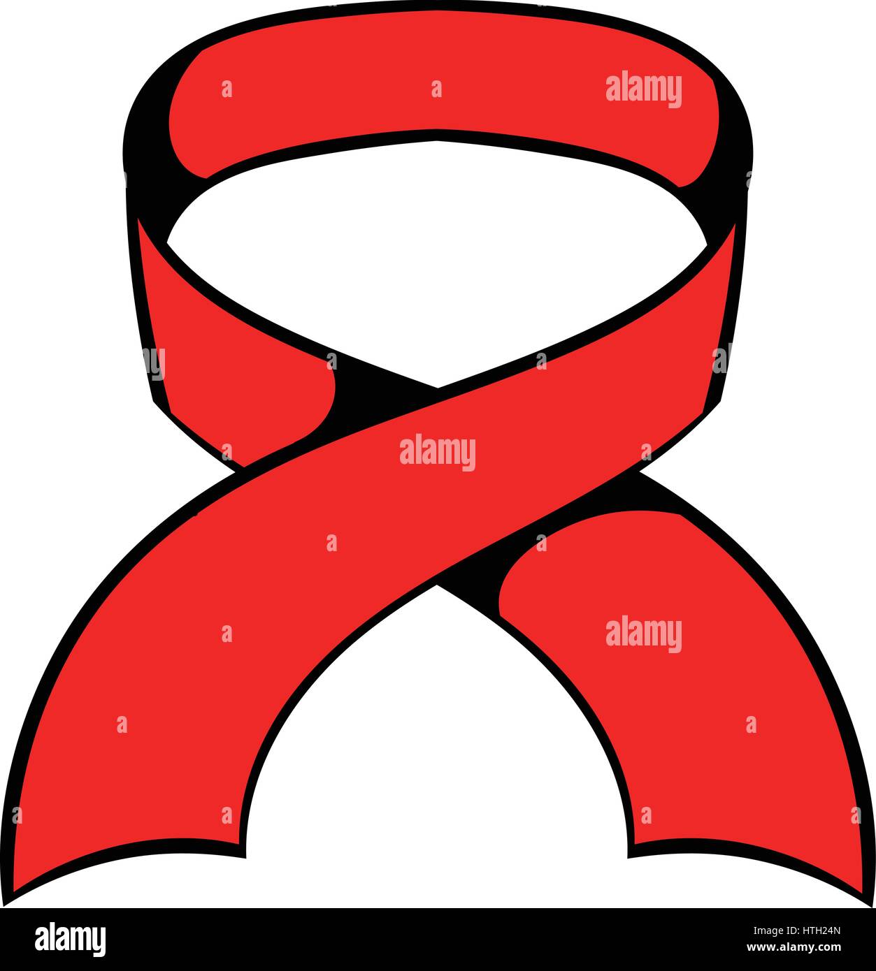 Red ribbon icon, icon cartoon Stock Vector Image & Art - Alamy