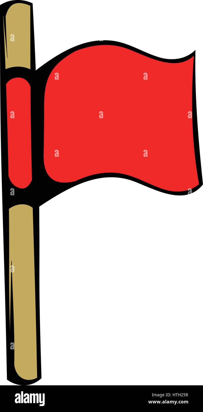 Red flag icon, icon cartoon Stock Vector Image & Art - Alamy