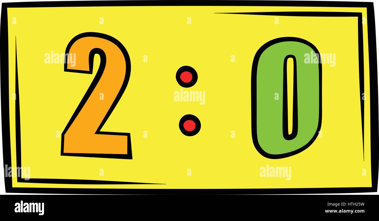 0 0 scoreboard Stock Vector Images - Alamy