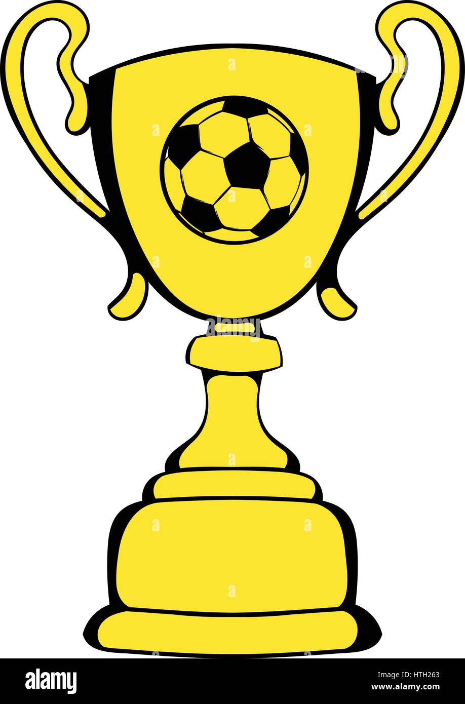 Golden soccer trophy cup icon, icon cartoon Stock Vector Image & Art ...