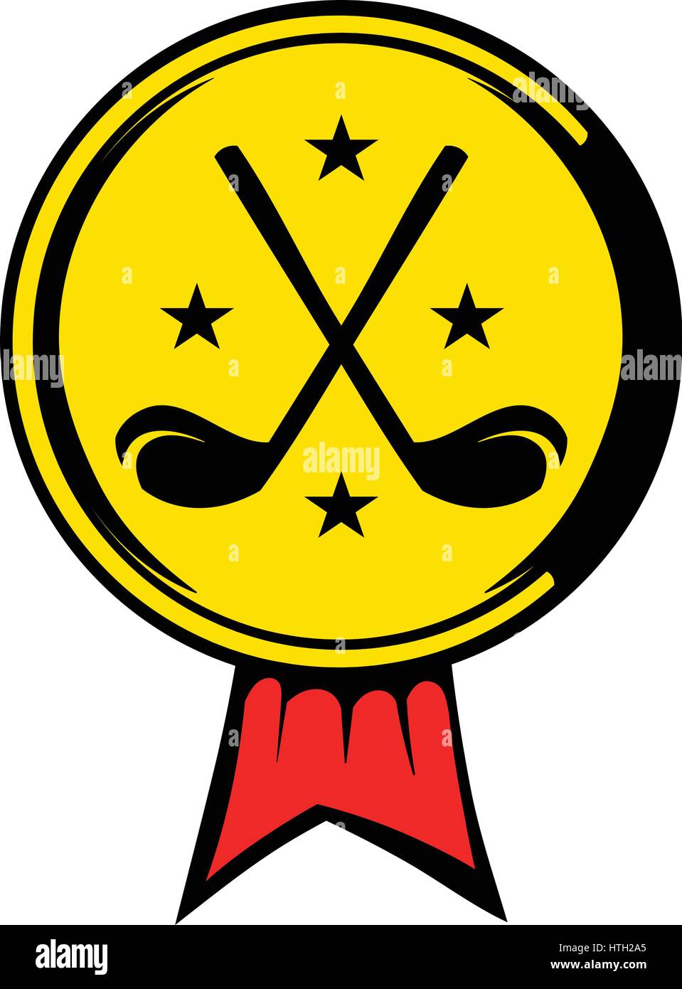 Golf golden trophy clubs hi-res stock photography and images - Alamy